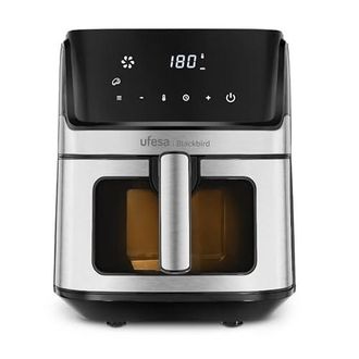 Ufesa 72805716 BLACKBIRD Fritteuse ohne &Ouml;l, 6,5 l, Edelstahl, Fenster und Licht
