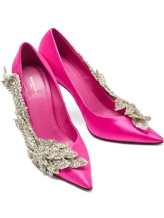 Balenciaga escarpins &agrave; sequins brod&eacute;s - Rose