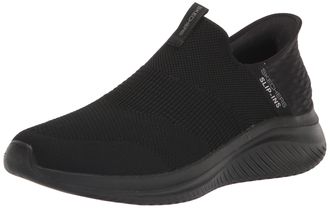 Skechers Mens, Slip-ins: Ultra Flex 3.0 - Smooth Step Sneaker - Wide Width Black 7.5 W, Schwarz, 40 EU Weit