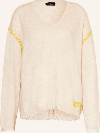 Grace Grace Pullover weiss