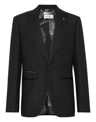 Philipp Plein Jacquard Blazer Skull & Bones