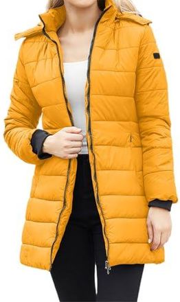 Generic Doudoune Femme Lumi&egrave;re Chaude Confortable Veste Doudoune Femme Hiver Court Manteau Matelass&eacute; Manches Longues Manteau Softshell D&eacute;contract&eacute; Grande Tail
