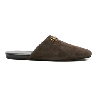Sergio Moretti Femme, Chaussures, Brun, Taille: 40 EU Mules plates Firenze en su&egrave;de