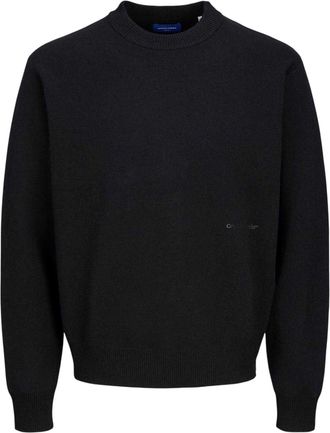 Jack & Jones Jack And Jones - Pullover f&uuml;r Herren, Rundhalsausschnitt, Regul&auml;r, Lang&auml;rmlig (Schwarz)