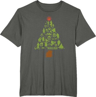 Star Wars The Mandalorian Holiday Christmas Tree T-Shirt