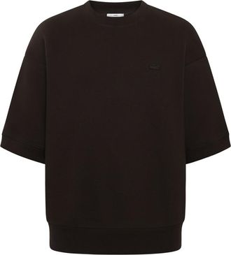 Lacoste Sweatshirt mit kurzen &Auml;rmeln, Relaxed Fit in