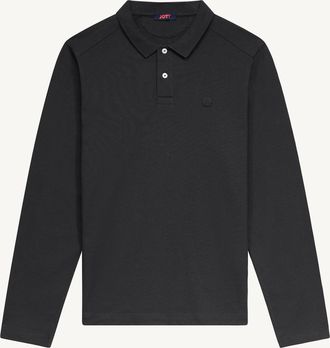 Jott Polo manches longues en coton Noir Carlos - Taille XXL