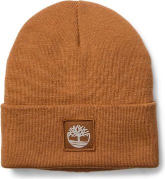 Timberland M&uuml;tze Tonal Patch Beanie -- Mens/Womens Orange Hat ACCESSORIES