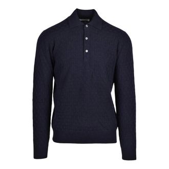 FILIPPO DE LAURENTIIS Homme, Tops, Bleu, Taille: L Polo en maille