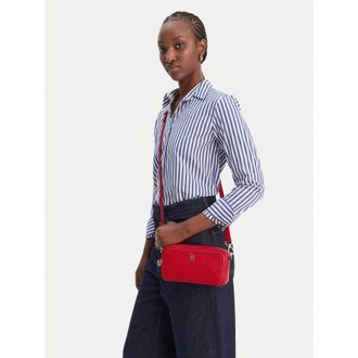 Tommy Hilfiger Handtasche Tommy Hilfiger Th Daily Camera Bag AW0AW18377 Rot