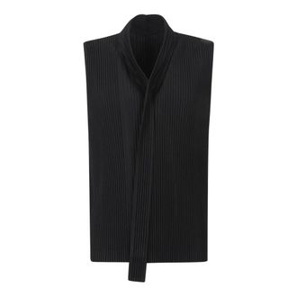 Issey Miyake Herren, Oberteile, Schwarzk, LGröße