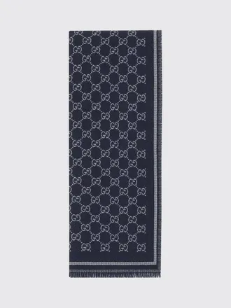 Gucci &Eacute;charpe en laine avec motif GG all-over et bords frang&eacute;s