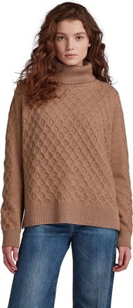 G-Star RAW Damen Cable Turtle Strickpullover