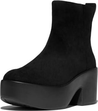 FitFlop Platfforms Suede Heeled Ankle Boots