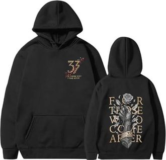 Generic Sweat &agrave; capuche unisexe Expedition 33 Clair Obscur, imprim&eacute;, grande taille, pour les fans du jeu. 03-Noir L