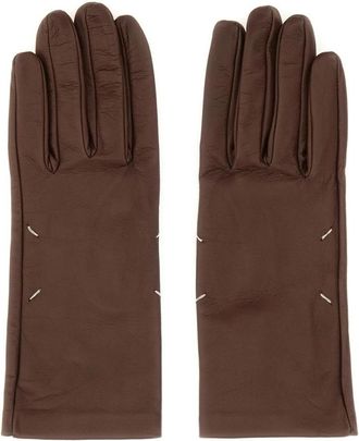 Maison Margiela Lederhandschuhe - - Accessories - unisex - Braun - M