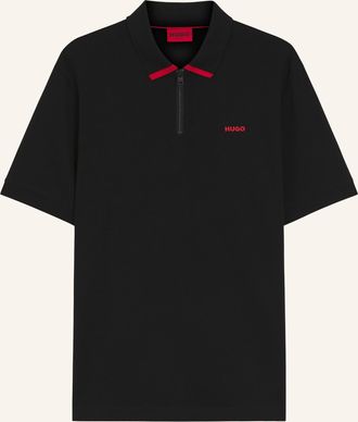 HUGO BOSS Hugo Jersey-Poloshirt Dalomino Regular Fit schwarz