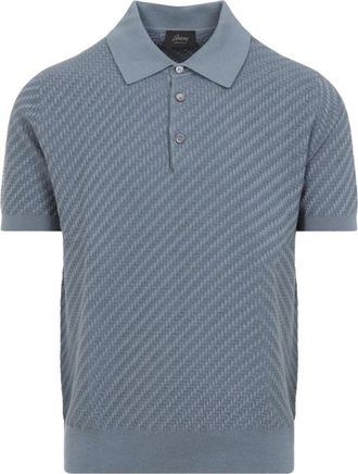 Brioni Homme, Tops, Bleu, Taille: 2XL Ss Polo