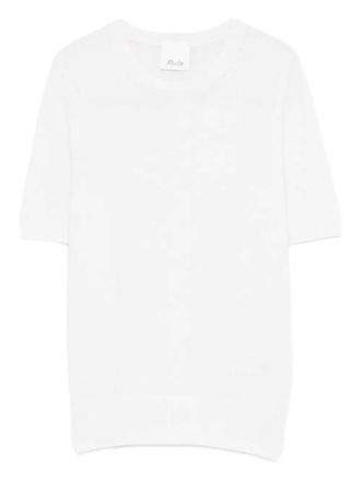 Allude t-shirt en maille &agrave; manches courtes - Blanc