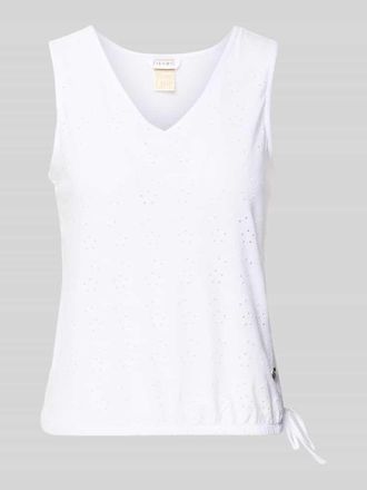 Zabaione Top mit Lochstickerei Modell Fa44bia