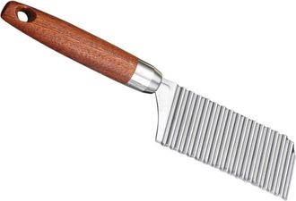 Lurrose Edelstahl Wellenmesser Kartoffelmesser mit Ergonomischem Griff Wellenschnitt Crinkle Cutter f&uuml;r Pommes Gem&uuml;se und Obst Schnelles Schneiden Praktisches