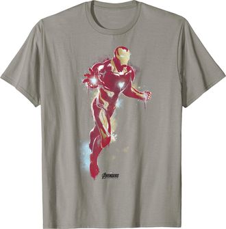 MARVEL Avengers Endgame Iron Man T-Shirt mit Sprühfarbe und Grafikmotiv T-Shirt