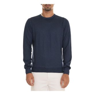 Gran Sasso Steingewaschener Merinowollpullover - - Knitwear - Herren - Blau - M