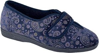 Sleepers Ivy - Chaussons à Fermeture Scratch - Femme (36 EUR) (Bleu Marine)