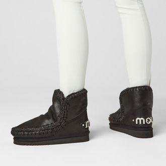 Mou Schneeschuhe Mou Eskimo 18 With Rhinestones Logo Schwarz
