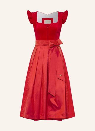 Alpenherz Alpenherz Dirndl Melissa Mit R&uuml;schen rot