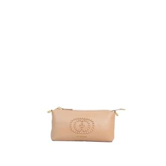 La Carrie Schicke gewebte Logo-Schultertasche - - Bags - Damen - Beige - ONE SIZE