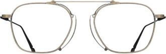 Matsuda unisex, Accessoires, Beige, Taille: ONE Size Lunettes de Soleil en Métal Doré Mod. M3129