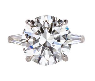 Verde 5ct IGI Lab-grown Round Cut VS2 Diamond Ring