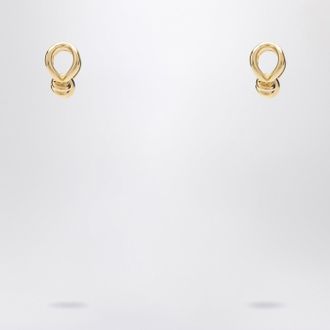 Bottega Veneta Goldene Ohrringe mit Knoten-Detail
