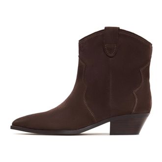 Cesare Gaspari Niedrige Schaft Cowboy Stiefel Hazel - Braun - - Shoes - Damen - Braun - 37 EU