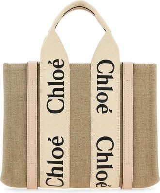 Chlo&eacute; Femme, Sacs, Beige, Taille: ONE Size Woody Small Tote