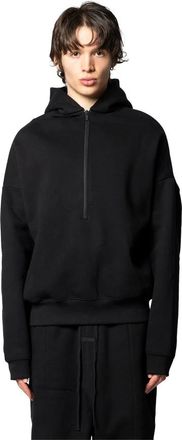 Fear of God Homme, Sweatshirts et sweats &agrave; capuche, Noir, Taille: S Property Lounge Half Zip Sweat &agrave; capuche