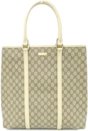 Gucci unisex, Pre-owned, Beige, Taille: ONE Size Sac cabas GG Plus Pre-owned