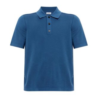 Burberry Marcus Woll-Polohemd - - Knitwear - Herren - Blau - 2XL