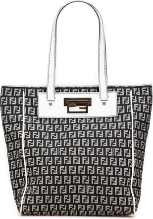 Fendi Shopper - Zucchino Canvas Tote - Gr. unisize - in Schwarz - für Damen