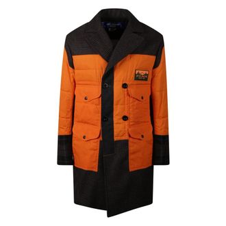 Junya Watanabe Jacke mit Kontrastkragen - - Coats - Herren - Orange - L