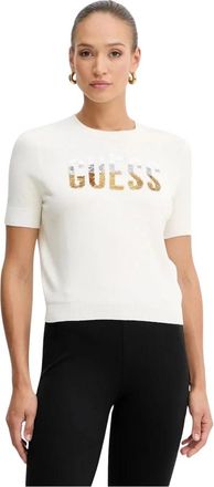 Guess Damen, Strickwaren, Wei&szlig;, SGr&ouml;&szlig;e