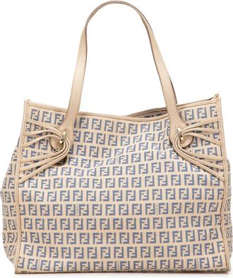 Fendi 2000-2010 Zucchino Canvas Tote Bag - Braun