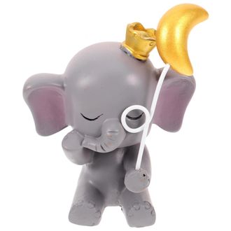 Healifty Harz Kuchen Figur niedlichen Elefanten Kuchen Dekoration Ornament mond Statue Ornament 1st