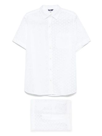 Polo Ralph Lauren Shorts mit Lochstickerei - Wei&szlig;