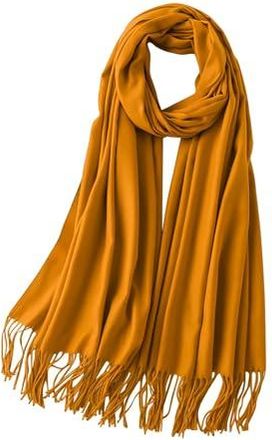 Generic Lingettes humides pour b&eacute;b&eacute; - &Eacute;charpe dimitation pour femme - Couleur unie - Chaude - &Eacute;charpe cadeau - Foulards pour femme - Rouge, jaune, taille uniq