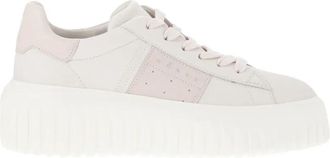 Hogan Low-Top Sneaker - H-Stripes Trainers With Side Band - Gr. 37,5 (EU) - in Wei&szlig; - f&uuml;r Damen