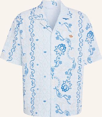 adidas Originals Adidas Originals Resorthemd Printed Seersucker Comfort Fit blau