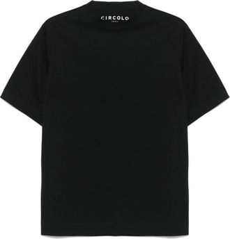 Circolo 1901 Homme, Tops, Noir, Taille: S T-shirts et Polos Noirs avec Poche