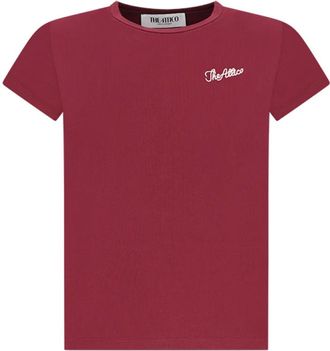 The Attico Femme, Tops, Rouge, Taille: 32 FR T-Shirt Avec Logo